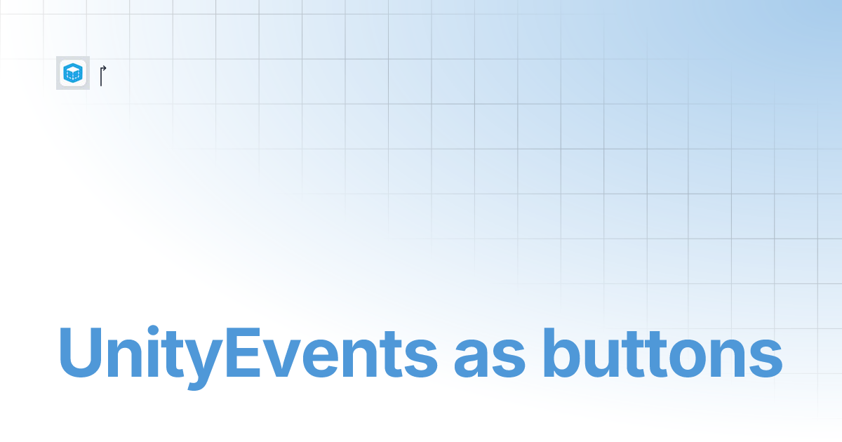 UnityEvents as buttons | BlackBox